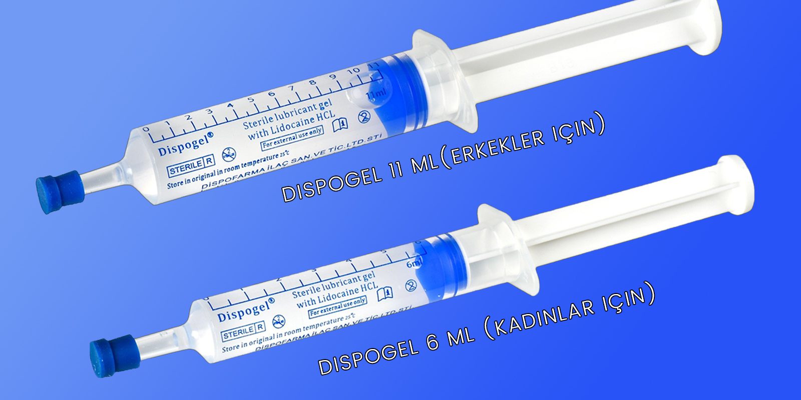 Dispogel 11 ml ve 6 ml %2 Lidokain HCL iceren Üretral Kaydırıcı Jel ...